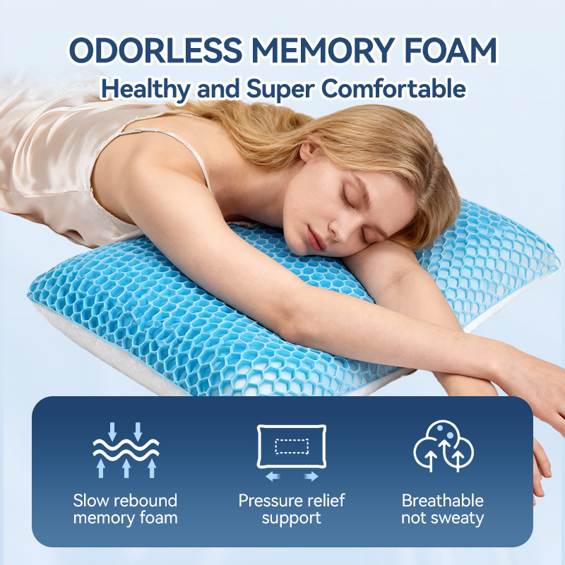MemCell™ Honeycomb Pillow - Standard - Nap&Roll